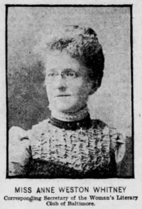 Anne Weston Whitney – The WLCB log